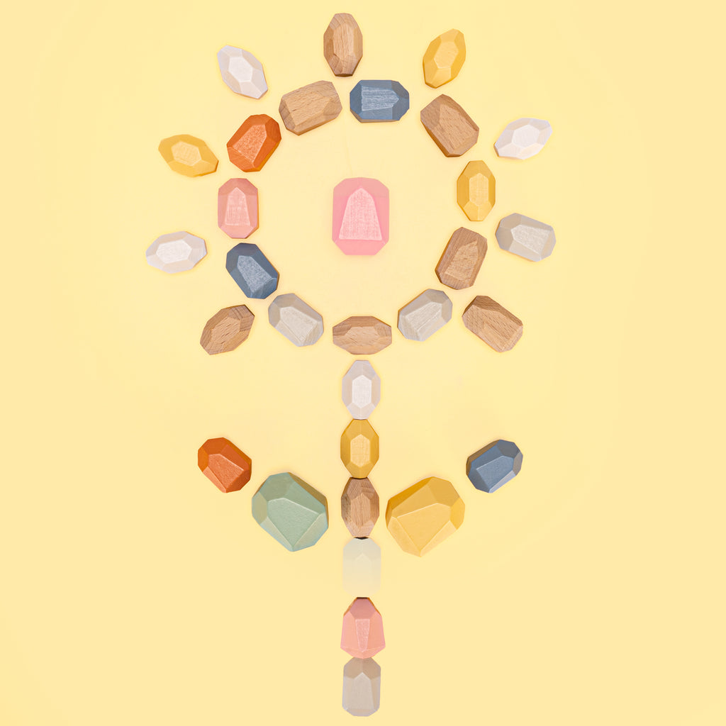 Wooden Stone Stacking Set - 36 pieces – Reyiko