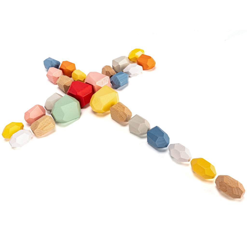 Wooden Stone Stacking Set - 36 pieces – Reyiko